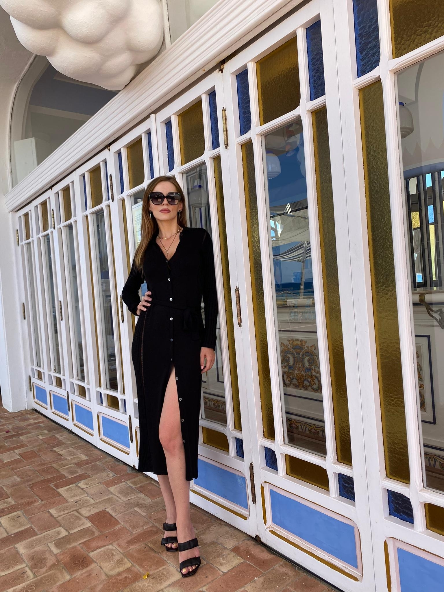 Eleventy Milano SS21. {How To Wear Black Knit Dress In Summer}